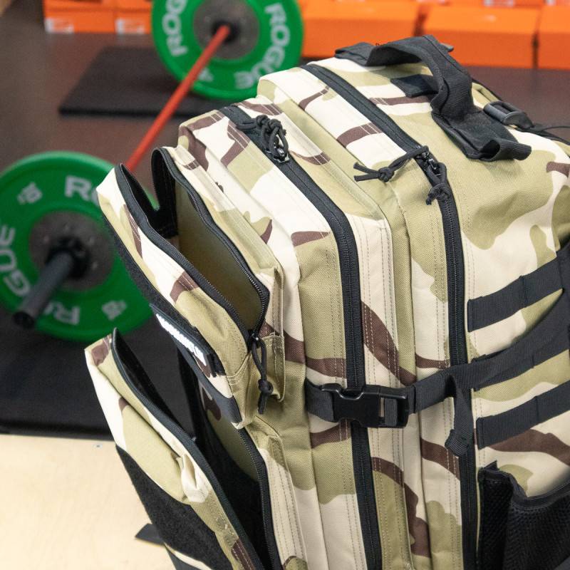 Fitness bag WORKOUT V2 - khaki camo - WORKOUT.EU (Out of stock)
